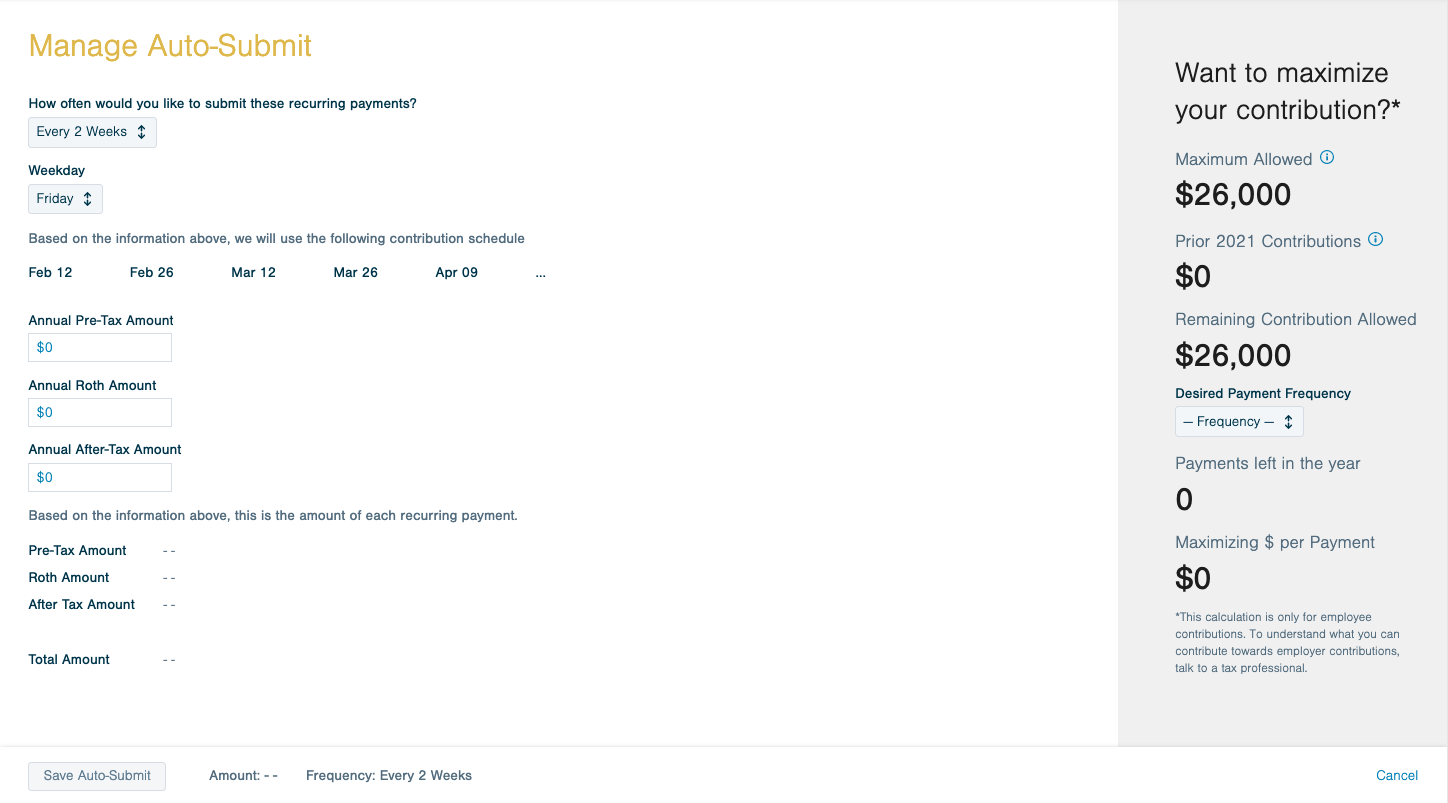 Setting Up Auto-Submission – ProgramPay